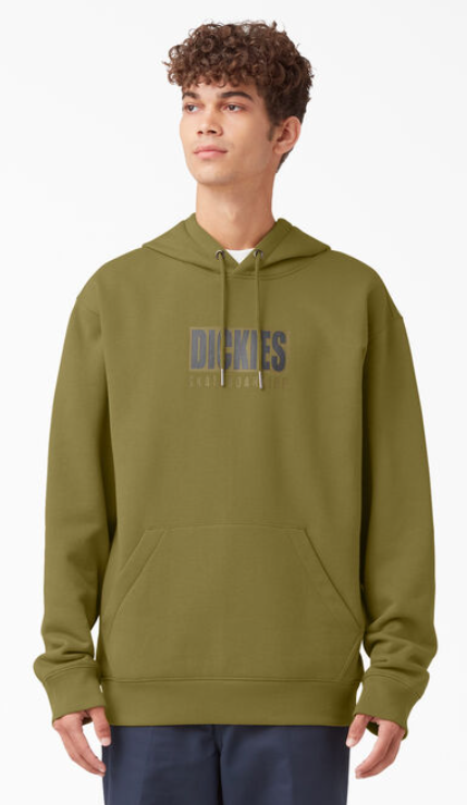 Dickies Skateboarding Relief Fleece Hoodie - Green Moss – Focus Boardshop
